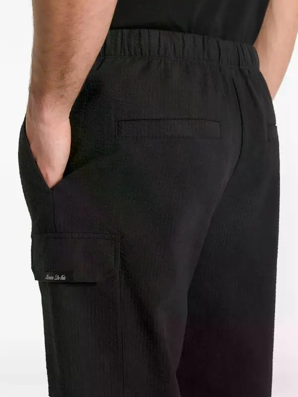 Manière De Voir Rayan Elasticated Cargo Trousers - Black