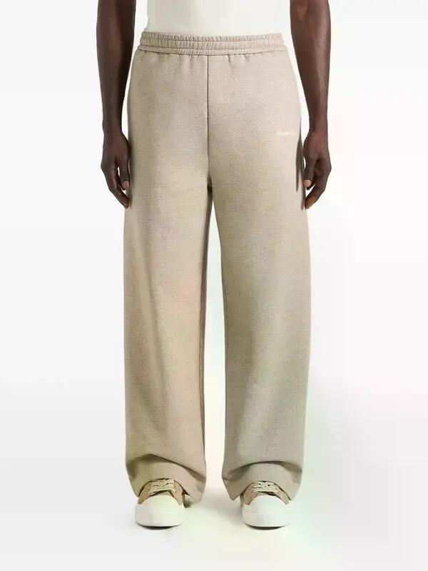 Manière De Voir Maniere De Voir Wide-leg Track Pants With Contrast Whipstitch Detail