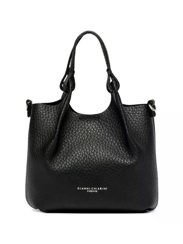 GIANNI CHIARINI Dua Leather Shoulder Bag - Black