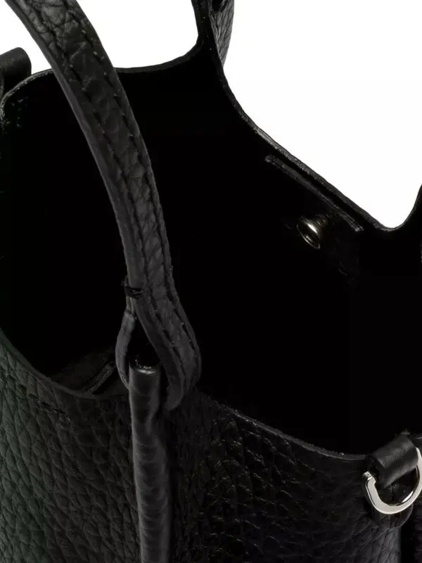 GIANNI CHIARINI Dua Leather Shoulder Bag - Black