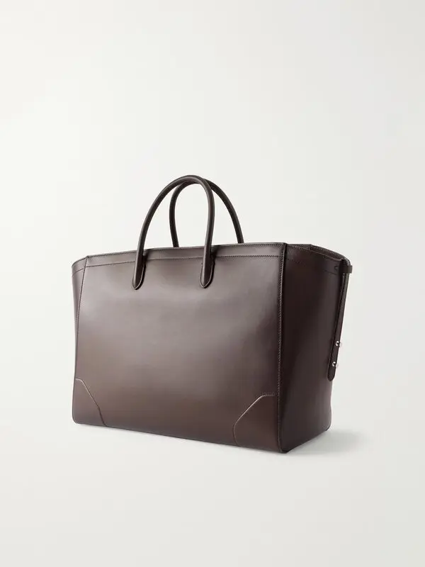 Dunhill Century 45 Patina-leather Weekend Bag
