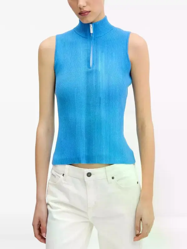 Karl Lagerfeld Ribbed Knit Top