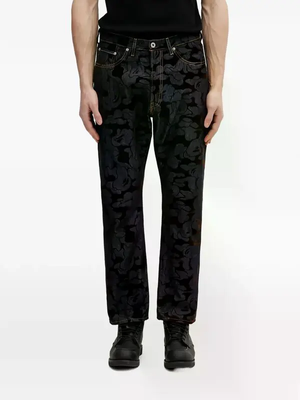 A BATHING APE Floral-print Jeans