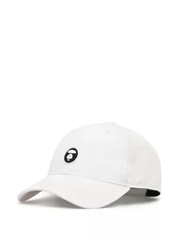 AAPE BY *A BATHING APE Logo-patch Cap - White