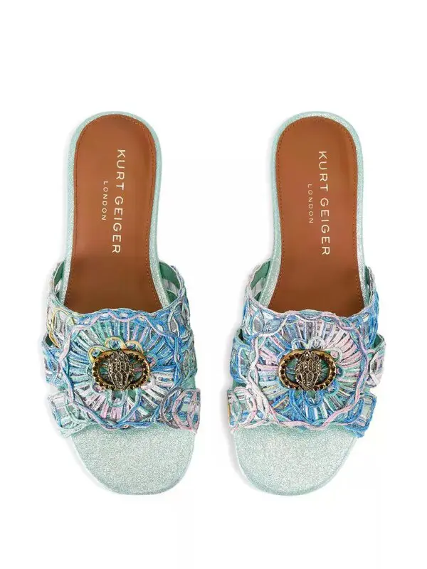 Kurt Geiger Woven Eagle Head Sandals