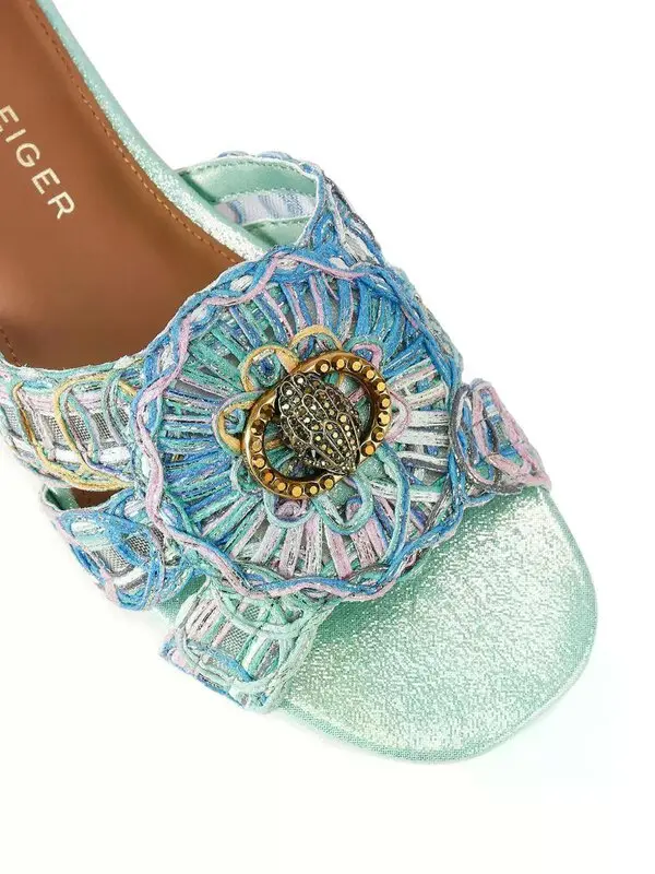 Kurt Geiger Woven Eagle Head Sandals