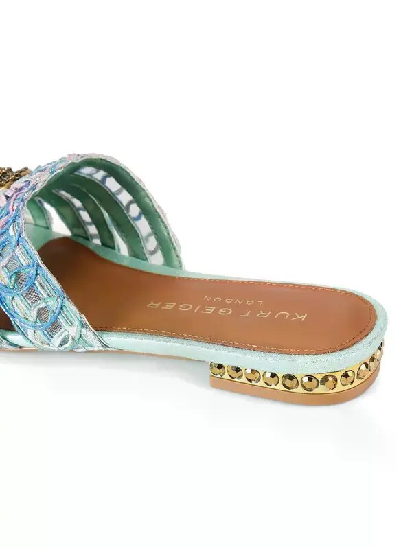 Kurt Geiger Woven Eagle Head Sandals