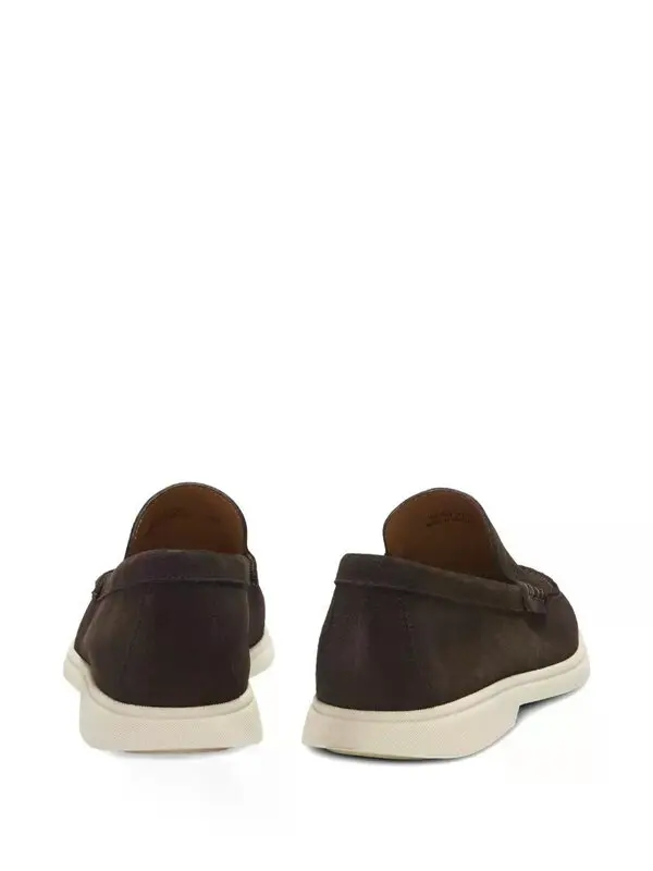 BOSS Suede Stitched Loafers