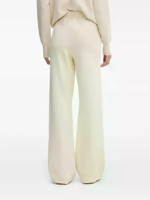 Guess Drawstring Wide Leg Trousers - Neutrals