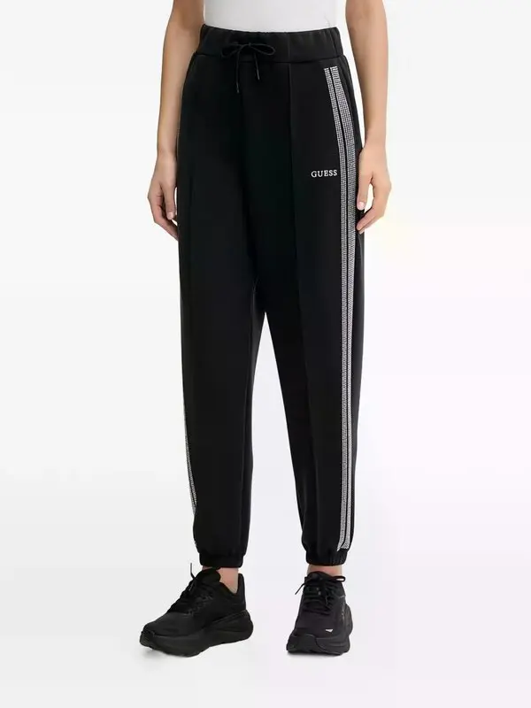 Guess Berthe Elasticated-waistband Track Pants - Black