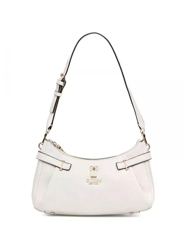 Guess Padlock Detail Shoulder Bag - Neutrals