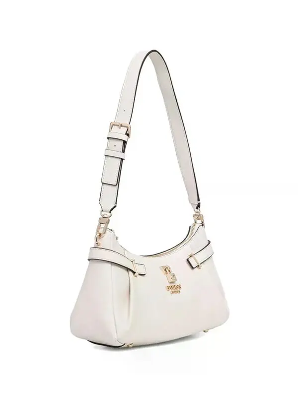 Guess Padlock Detail Shoulder Bag - Neutrals