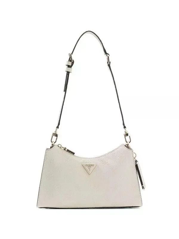 Guess Cresidia 4g Embossed Shoulder Bag - Neutrals