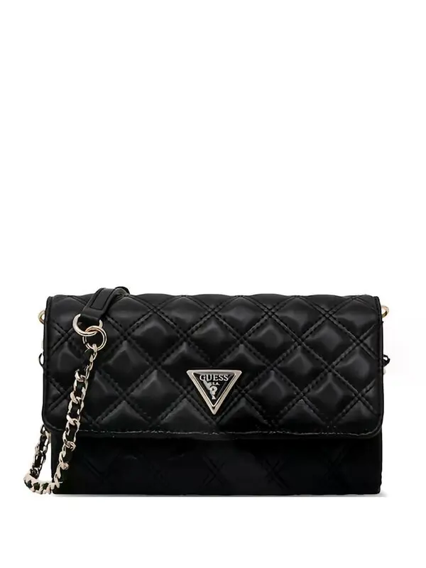 Guess Quilted Cross Body Bag With Chain