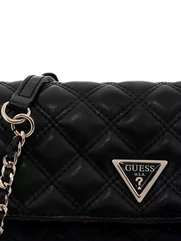 Guess Quilted Cross Body Bag With Chain