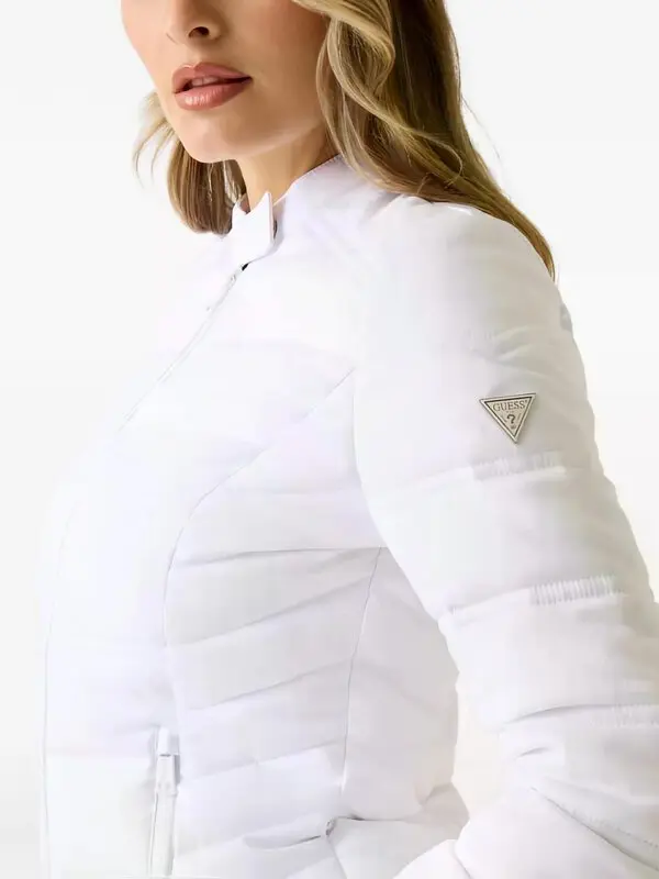 Guess Logo Zip-up Puffer Jacket