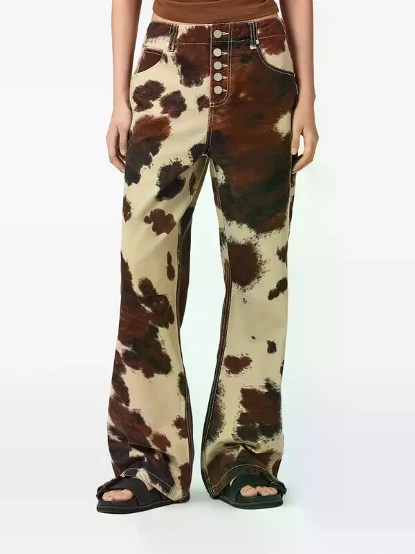 ALLSAINTS Taya Cow-print Jeans