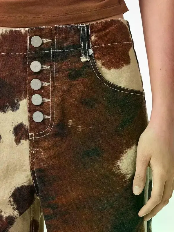 ALLSAINTS Taya Cow-print Jeans