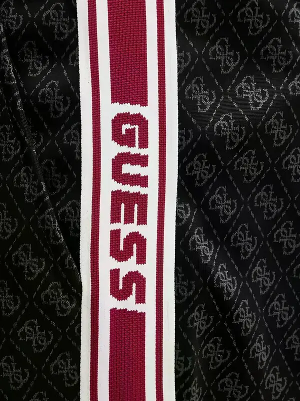 Guess Patterned Trousers - Black