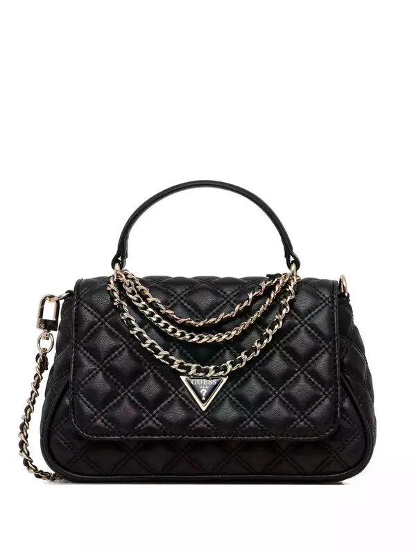 Guess Giully Quilted-pattern Chain-strap Tote Bag - Black