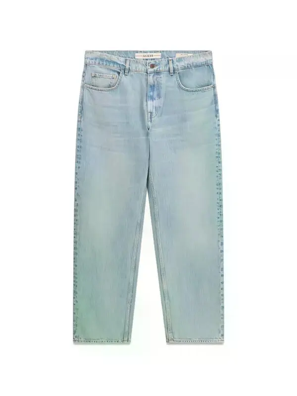 Guess Damon Logo-patch Straight-leg Jeans