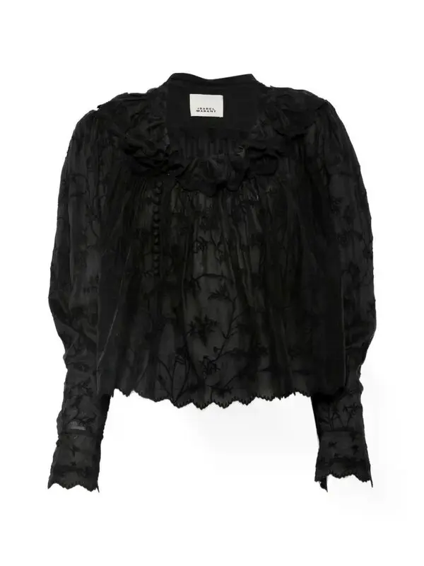 Isabel Marant Étoile Zelly Ruffled Floral Blouse