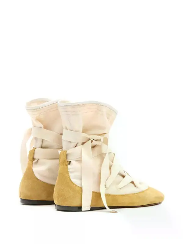 Isabel Marant Étoile Letiz Ankle-tie Leather Boots - Neutrals