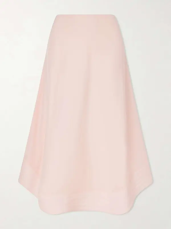Stella McCartney Silk-crepe Midi Skirt