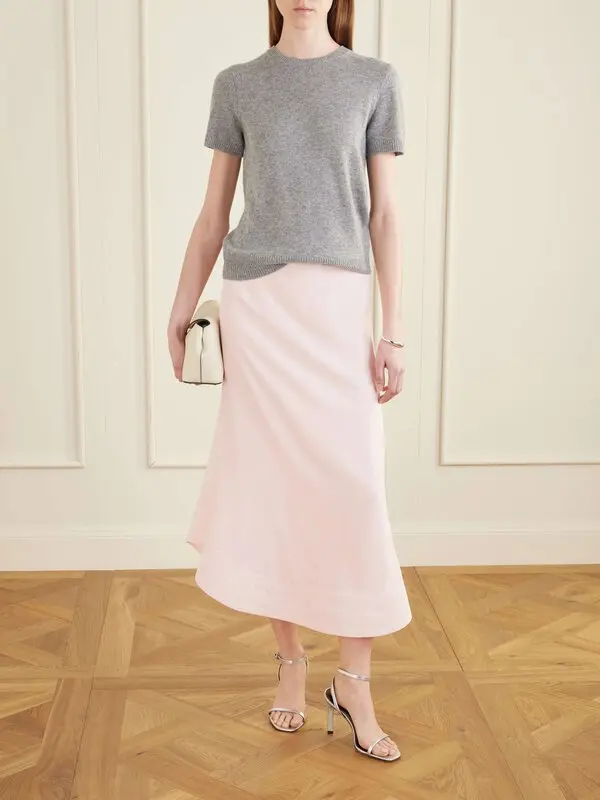 Stella McCartney Silk-crepe Midi Skirt