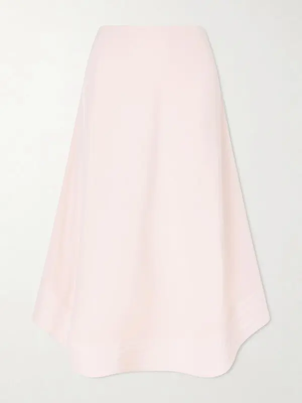 Stella McCartney Silk-crepe Midi Skirt - Pink