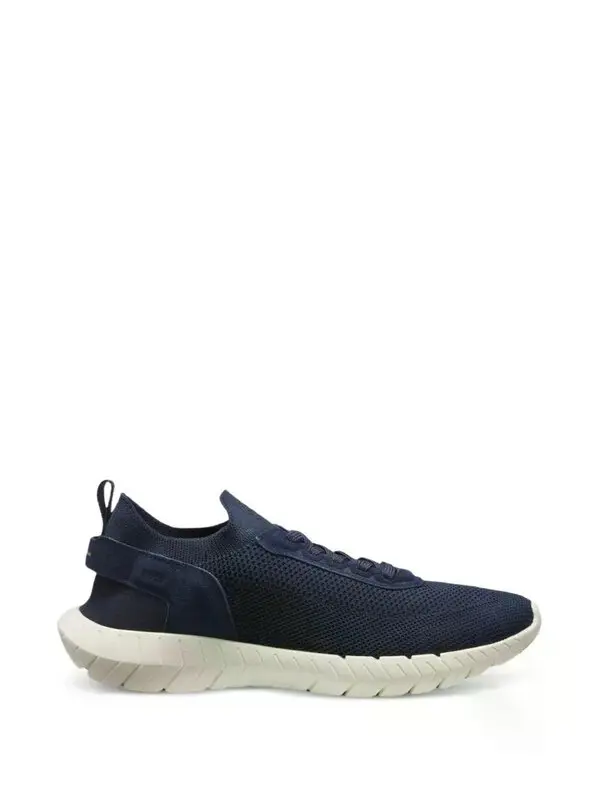 BOSS Motion Panelled Mesh Sneakers - Blue