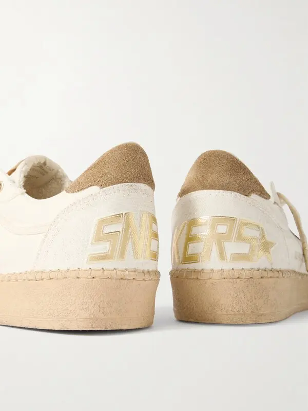 GOLDEN GOOSE Ball Star Distressed Sneakers - Neutrals
