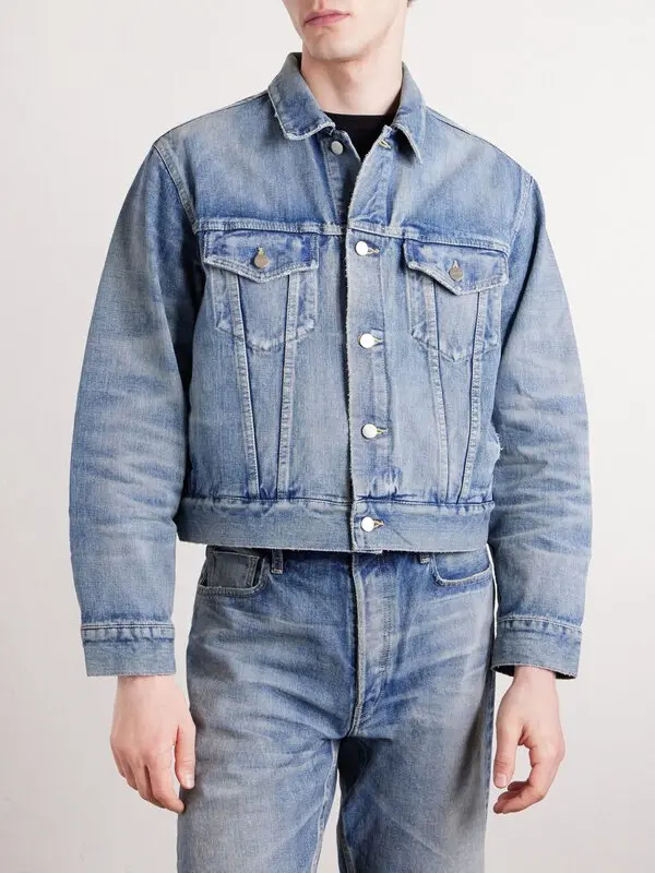Fear Of God Denim Trucker Jacket - Blue