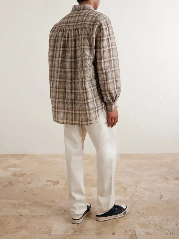 FRIZMWORKS Checked Woven Shirt - Brown