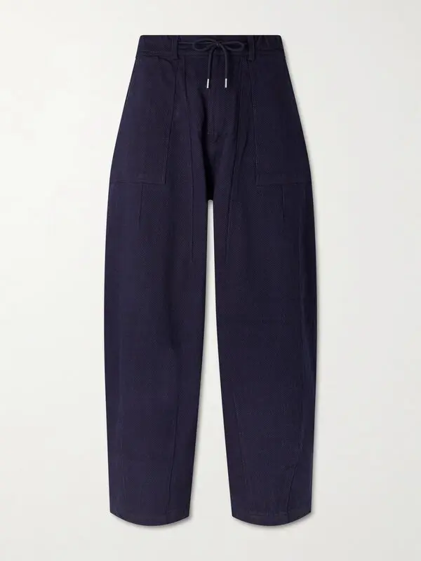 FRIZMWORKS Wide-leg Sashiko Jeans