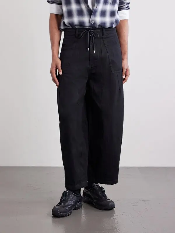 FRIZMWORKS Wide-leg Cotton-twill Trousers