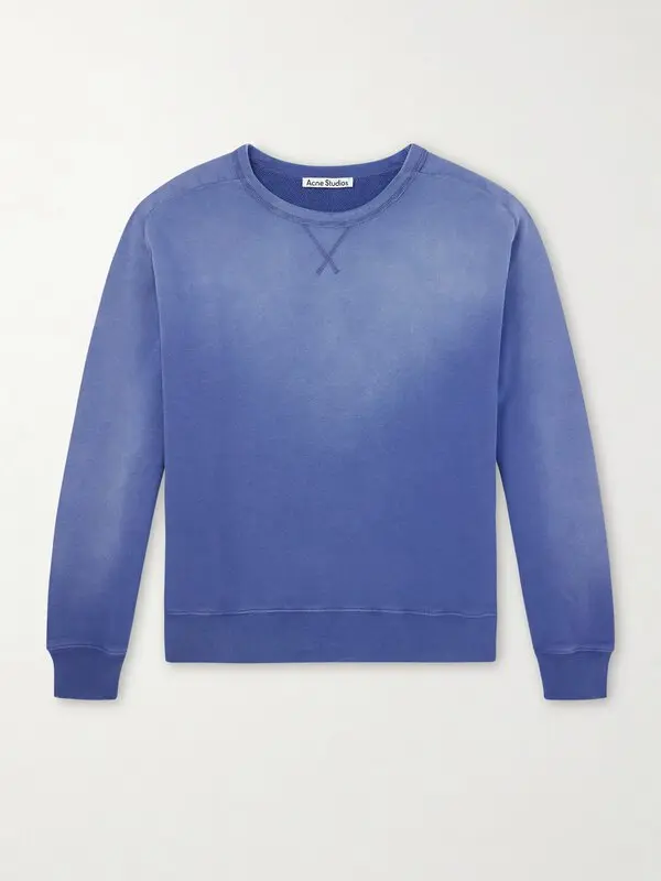 Acne Studios Cotton-jersey Sweatshirt - Blue