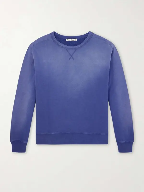 Acne Studios Cotton-jersey Sweatshirt - Navy