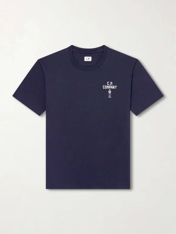 C.P. COMPANY Logo-print Cotton-jersey T-shirt