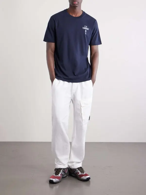 C.P. COMPANY Logo-print Cotton-jersey T-shirt