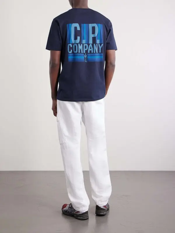 C.P. COMPANY Logo-print Cotton-jersey T-shirt