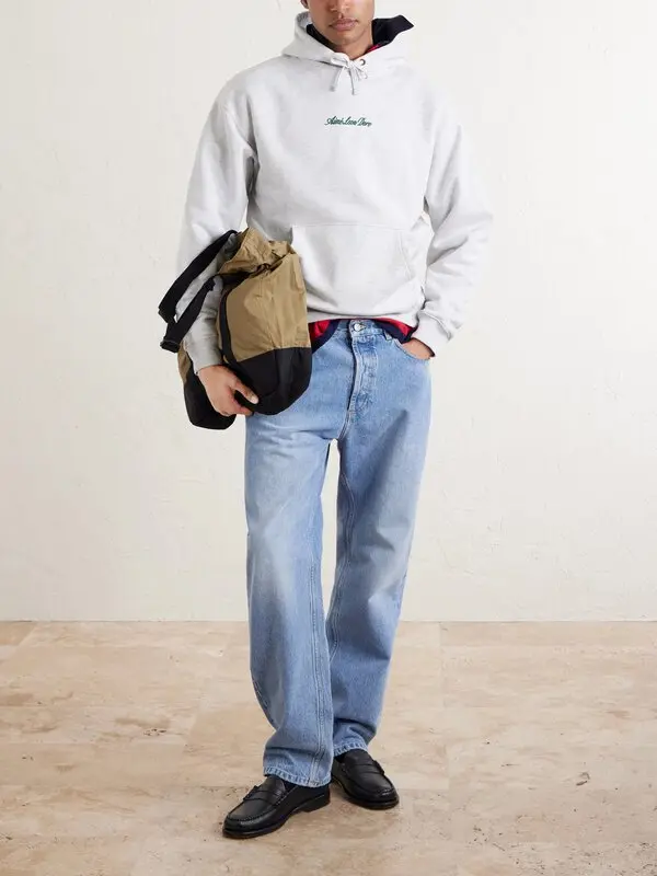 Aimé Leon Dore Logo-embroidered Cotton-jersey Hoodie