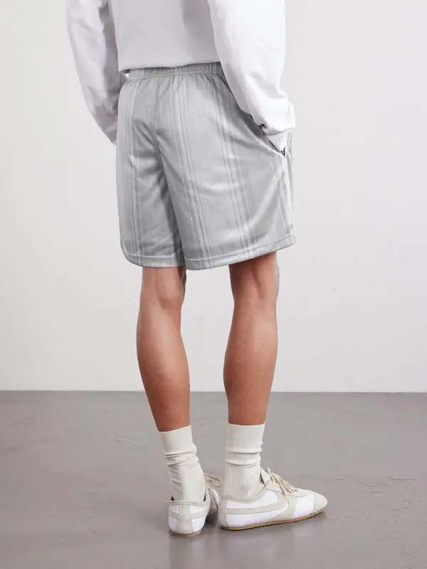 Acne Studios Ronso Sport Straight-leg Logo-print Jersey Shorts - Gray