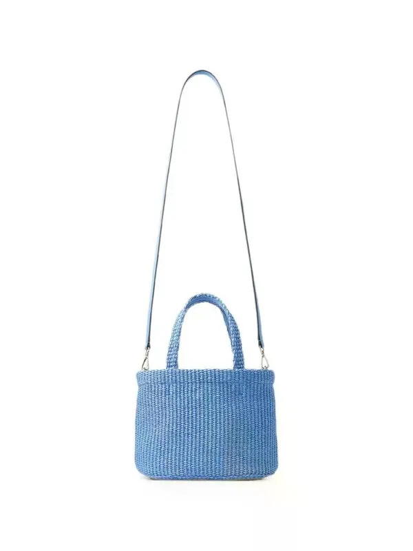 JIMMY CHOO Beach East-west Woven Mini Bag - Blue