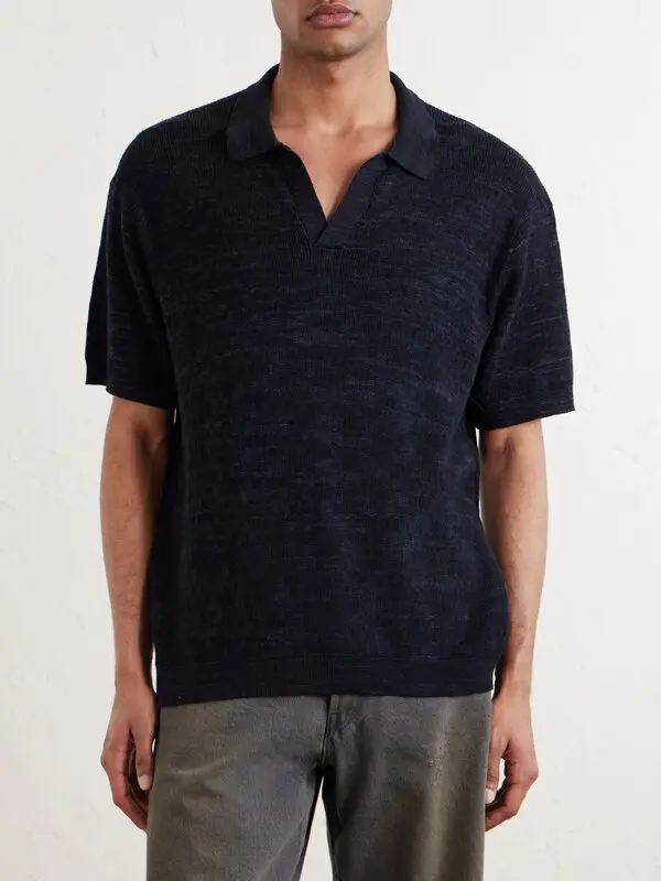 3sixteen Knitted Cotton Polo Shirt
