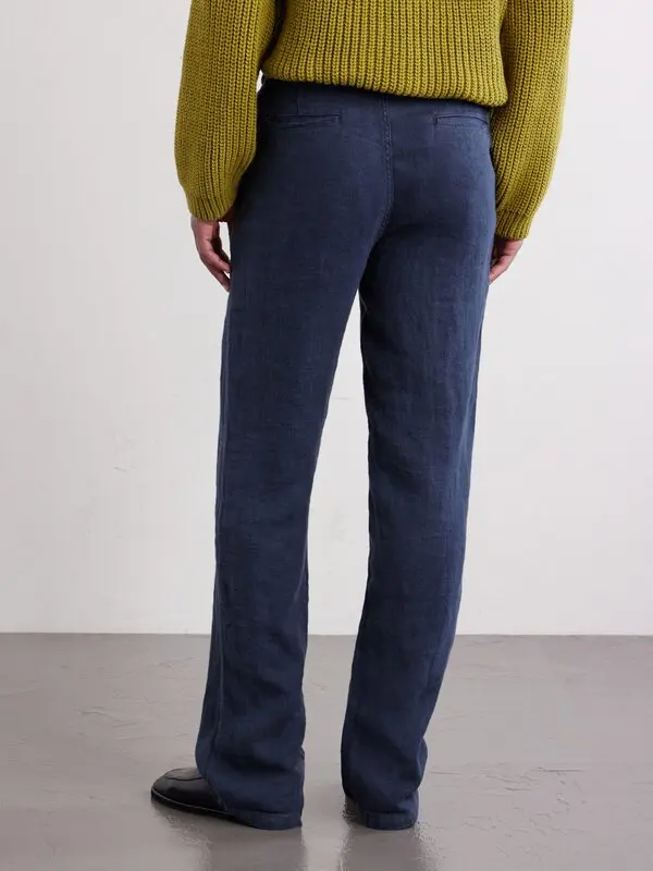 3sixteen Straight-leg Linen Trousers