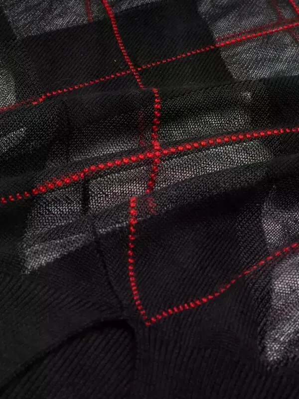 SPENCER BADU Argyle Sleeveless Knitwear