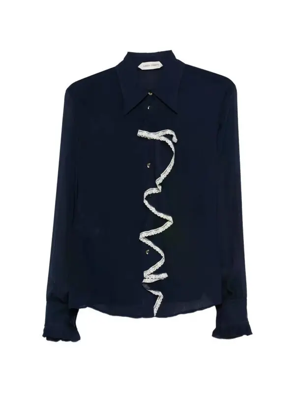 Alberta Ferretti Ruffled Button-down Shirt