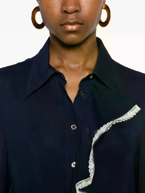 Alberta Ferretti Ruffled Button-down Shirt