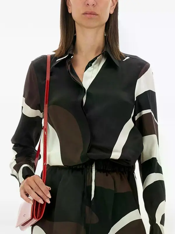 Kiton Geometric Print Shirt
